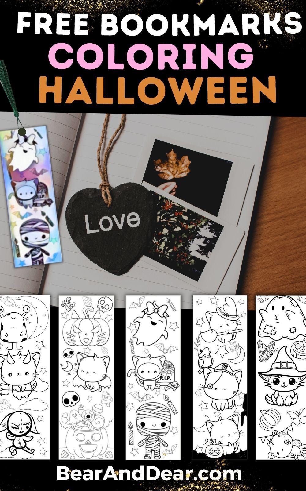 Free Halloween Coloring Bookmarks Overload The Cuteness