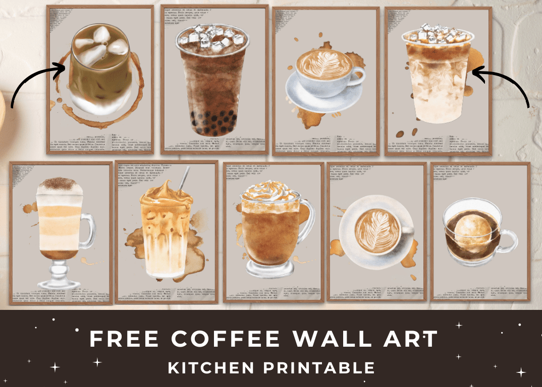 Brew-Tiful Decor:9 Free Coffee Wall Art For Your Kitchen