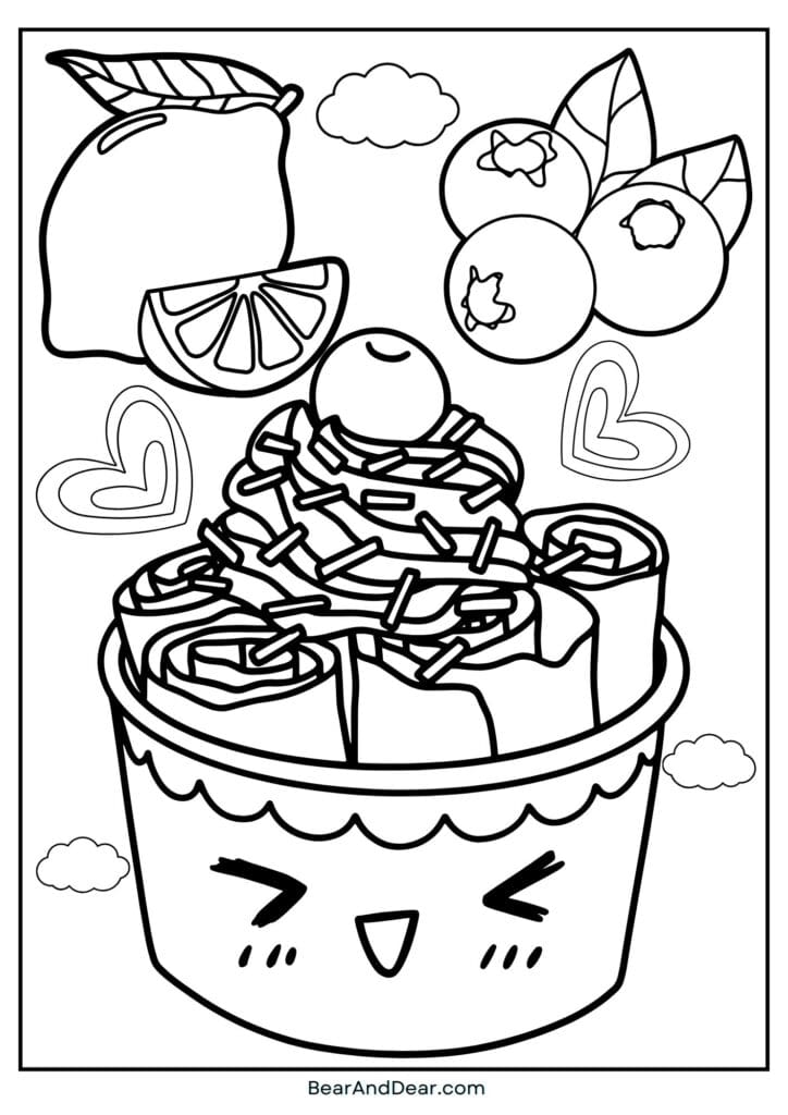 15 Free Super Cute Ice Cream Coloring Pages. - Bear & Dear